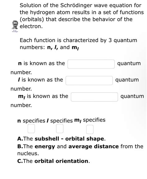 Answered Solution Of The Schrödinger Wave Bartleby