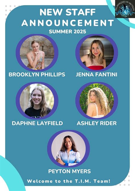 Techniques We Are Excited To Announce Our New Staff Members For