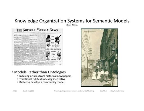 Ppt Knowledge Organization Systems For Semantic Models Bob Allen