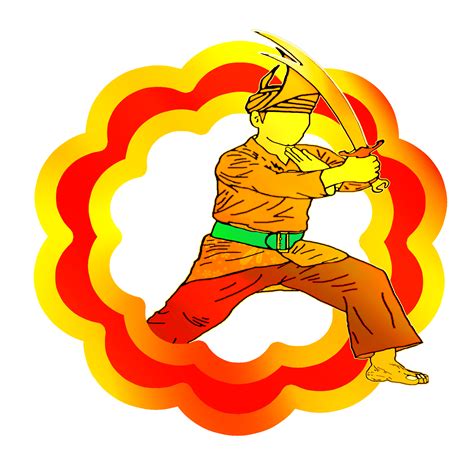 Icon Logo Sticker Malay Warrior Self Defense School Club 26470848 Png