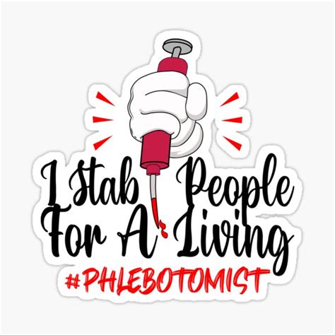 Phlebotomist Sticker For Sale By Elhon Redbubble