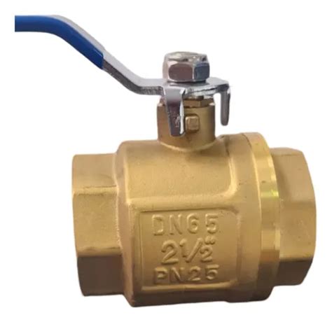 Registro Esfera 212 Pol Latão Passagem Plena Frete Grátis