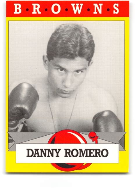 Danny Romero 1993 Browns Boxing Card Rookie