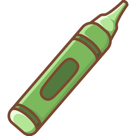 Cute Crayon Icon 11125356 Png