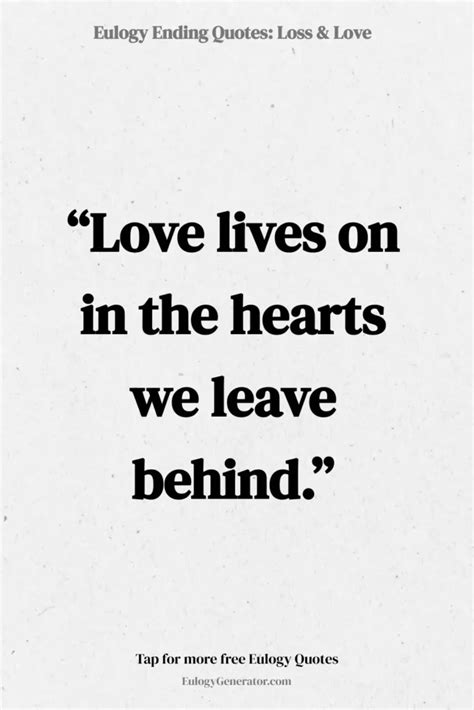 25 Eulogy Ending Quotes Eulogy Generator