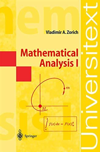 Mathematical Analysis I Universitext Zorich Vladimir A