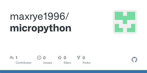 Github Maxrye1996micropython