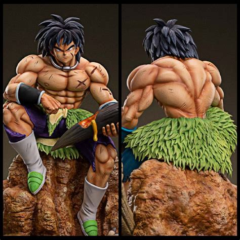 Anime Dragon Ball Super Broly Black Hair Gk Figure Sitting Posture Statue Shopee Philippines