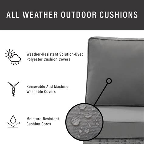 Crosley Catalina Outdoor Wicker Curved Patio Sectional Sofa In Gray Ebay