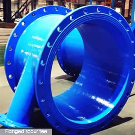 Scour Tee Ductile Iron Pipe Fitting And Valve Factory Directly Sale