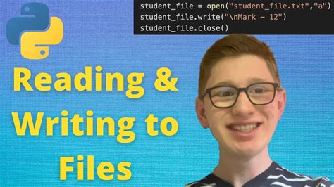 Python Tutorial 25 Reading And Writing To Files Youtube