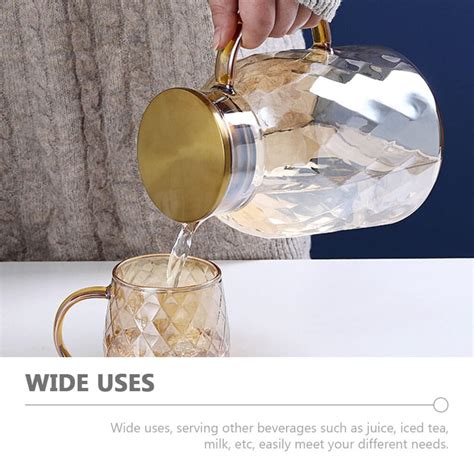 Carafe Eau Verre Deau Froide Grand Pichet En Verre Pichet à Thé Glacé
