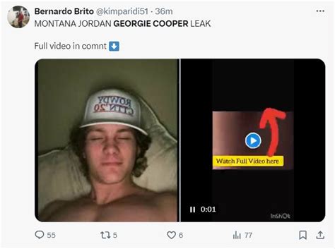 Montana Jordan Georgie Cooper Leak Goes Viral On X With X Rated Video