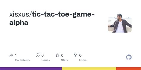 Github Xisxus Tic Tac Toe Game Alpha