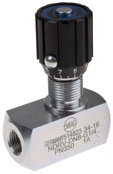 Rs Pro Inline Mounting Hydraulic Flow Control Valve G 14 350bar 50l