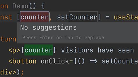 Refactor Names In React Usestate Hooks Jetbrains Guide