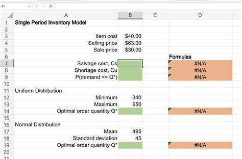 Solved Excel Online Activity Single Period Inventory Let Us