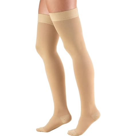 Truform Thigh High Closed Toe Beige 15 20 Mmhg White Cross E Store