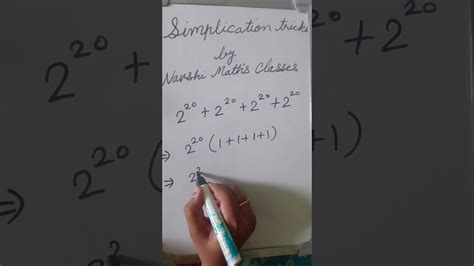 Simplification Trickssimplification Shorts Youtubeshorts Youtube