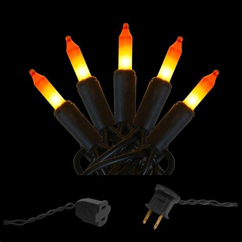 Lumabase Electric 50 Mini String Lights Candy Corn 38901 The Home Depot