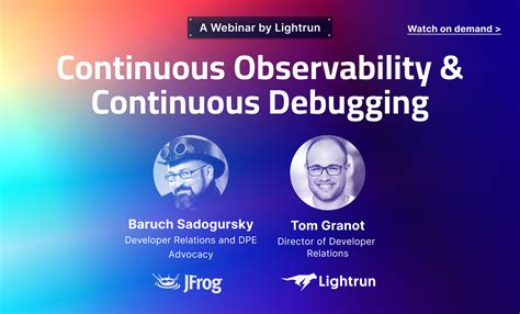 Jfrog And Lightrun Webinar Continuous Observability And Continuous