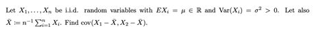 solved let x1 … xn be i i d random variables with exi μ∈r