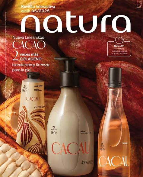 Catálogo Natura Ciclo 5 2025 Colombia Línea Ekos Cacao Diosa Mujer