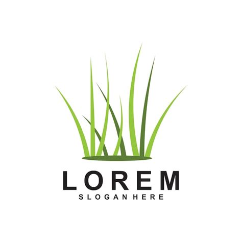 Premium Vector Grass Logo Vector Design Template