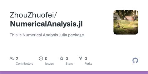 GitHub ZhouZhuofei NumericalAnalysis Jl This Is Numerical Analysis Julia Package