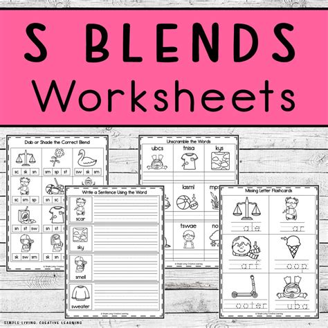 Free S Blend Worksheets S Blends Worksheets Xpztmw
