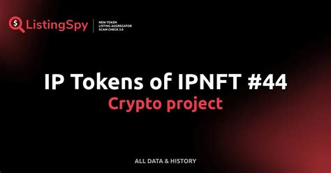 Ip Tokens Of Ipnft 44 Crypto Project Beeard Token Listings Events