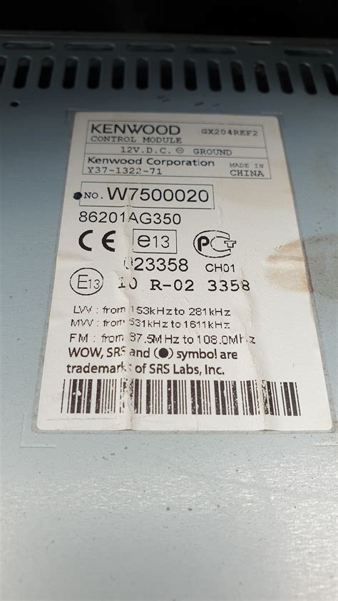 Radio Code To Kenwood Subaru Legacy Club Subaru Owners Club Uk