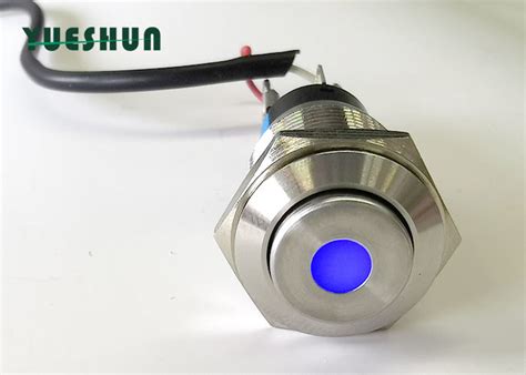 16mm Dot Type Push Button Switch Led Illuminated Led Latching Push