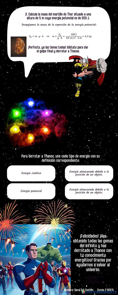 Energía Y Conse Free Interactive Worksheets 7679347