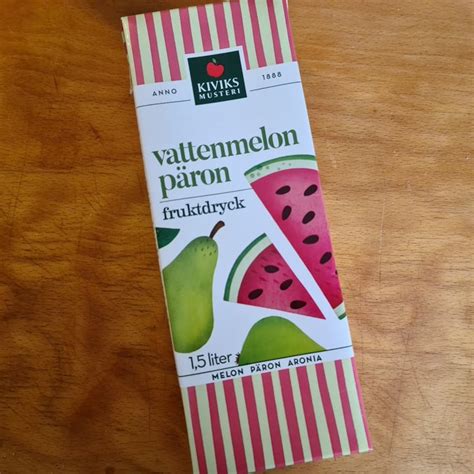Kiviks Musteri Fruktdryck Vattenmelon Päron Review Abillion