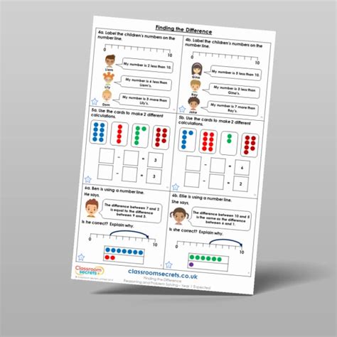 Year 1 Finding The Difference Reasoning And Problem Solving Resource