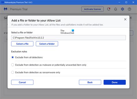 Malwarebytes Blocks Program Or Website How To Add Exclusions
