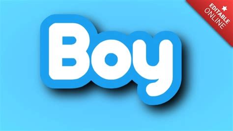 Boy Twitter Text Effect Generator