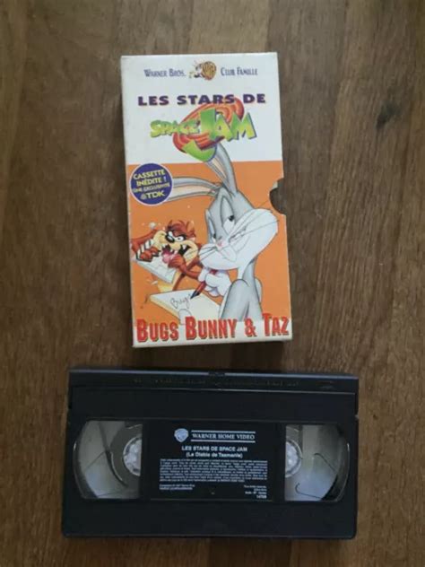 Cassette Video Vhs Dessin Anime Les Stars De Space Jam Bugs Bunny Et