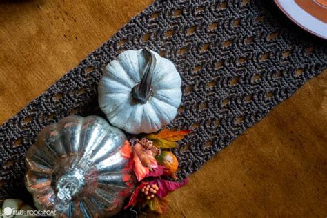 Fall Table Runner Free Crochet Pattern Heart Hook Home