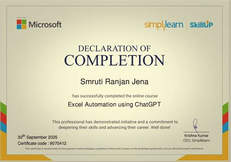 Im Excited To Share That Ive Completed The Excel Automation Using