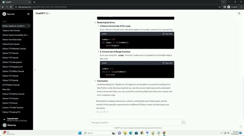 Python Typeerror Int Object Is Not Iterable Youtube