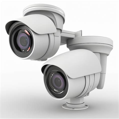 Premium Psd Cctv Camera Psd On A White Background