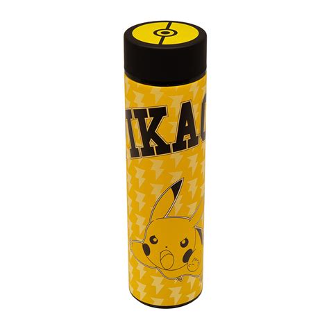 Pokemon Pikachu Yellow Metal Drink Bottle Things For Home Zing Pop Culture
