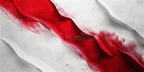 An Abstract Red And White Wave Pattern Design Suitable For Various Media Applications Stock
