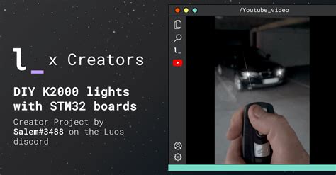 creator project diy k2000 lights with stm32 boards r luos
