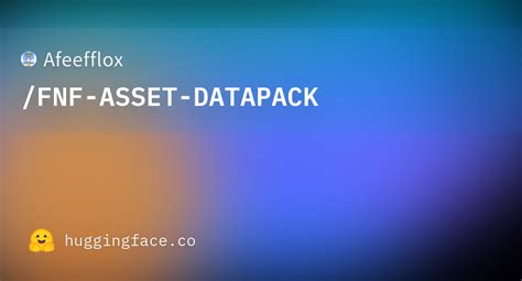 Afeeffloxfnf Asset Datapack At Main