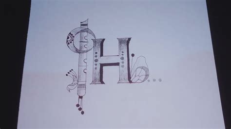 Best Pencil Drawing Of H Letter How To Make Amazing H Letter Tattoo