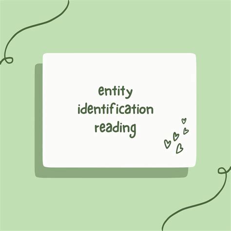 Entity Identification Reading Etsy