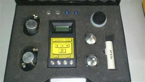 A Ultrasonic Tester Pundit B Direct Transmission Manner Of